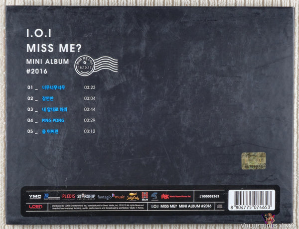 I.O.I – Miss Me? (2016) CD, Mini-Album – Voluptuous Vinyl Records